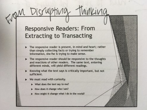 A Reader’s Manifesto | Three Teachers Talk