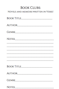 It’s better with Verse! Short and sweet book clubs encourage readers to ...