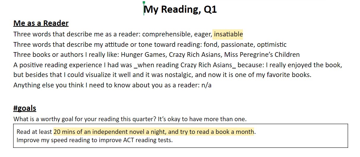 Experimenting with reading portfolios | Three Teachers Talk