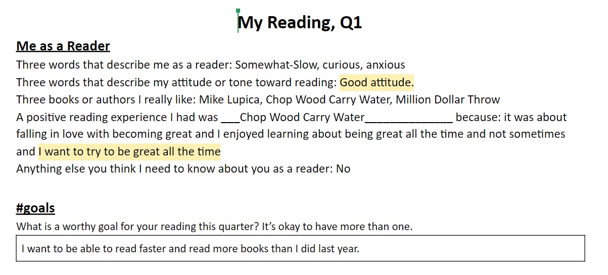 Experimenting with reading portfolios | Three Teachers Talk